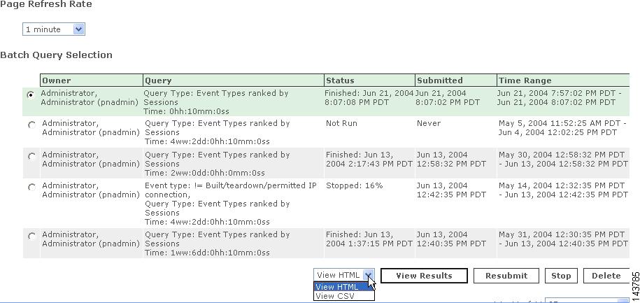 Queries and Reports - Cisco