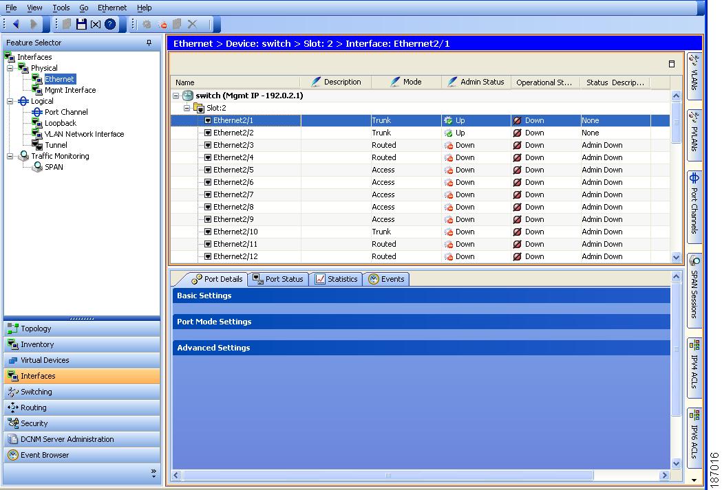 Cisco Dcnm Interfaces Configuration Guide Release 40 Configuring Basic Interface Parameters