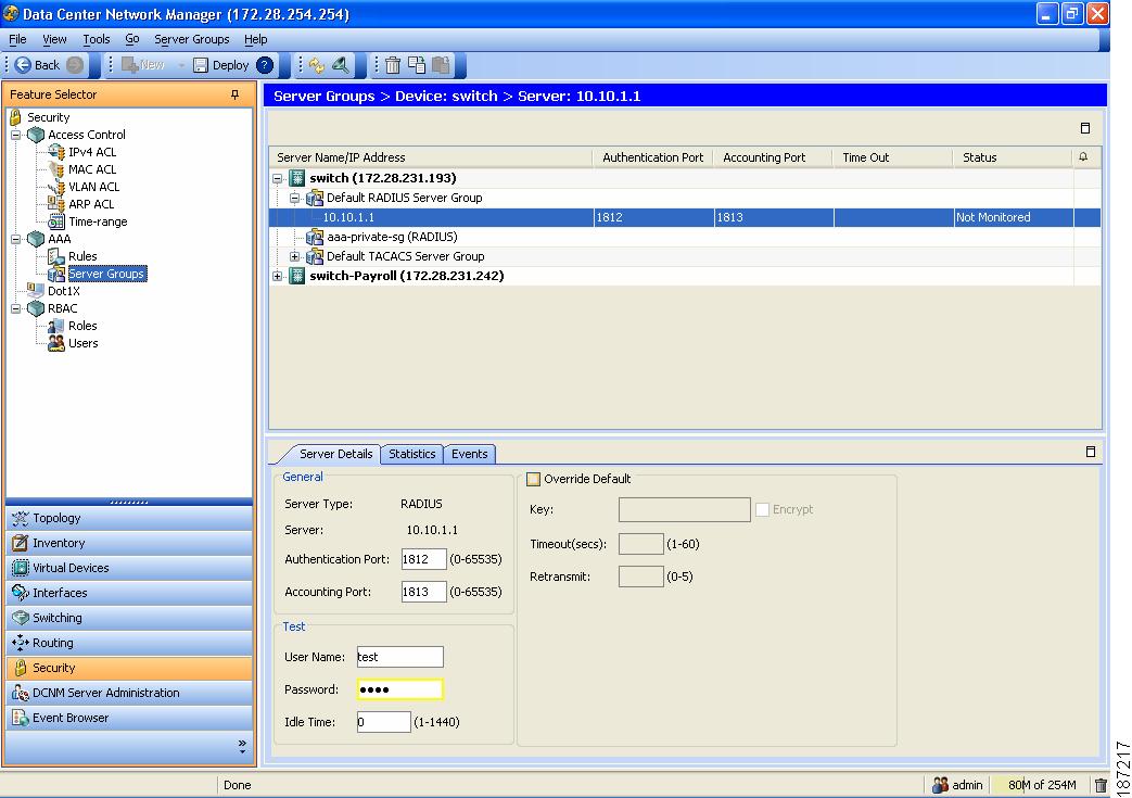 Cisco Dcnm Security Configuration Guide Release 41 Configuring Radius Support Cisco