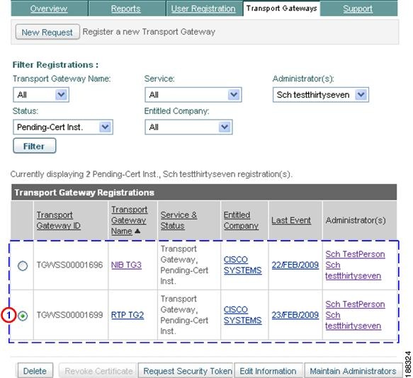 Inventory and Reporting User Guide - Transport Gateway Registration ...