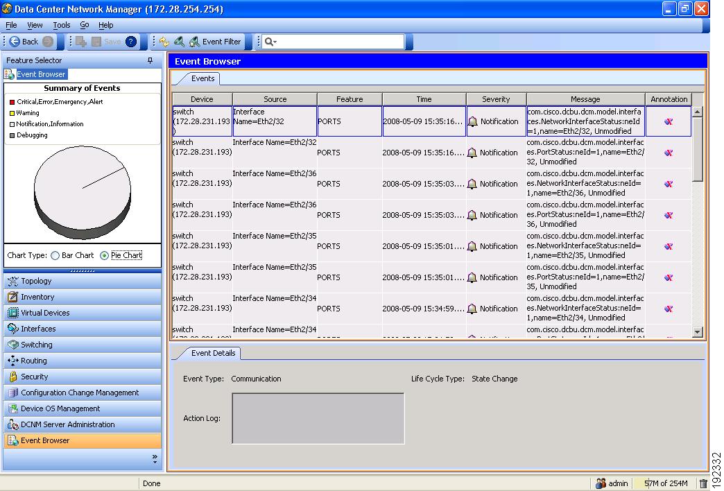 Cisco Dcnm Fundamentals Configuration Guide Release 42 Managing Events Support Cisco