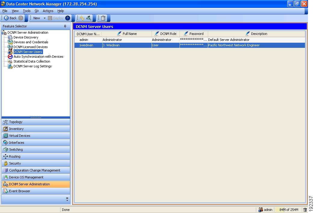 Cisco Dcnm Fundamentals Configuration Guide Release 41 Administering Dcnm Server Users