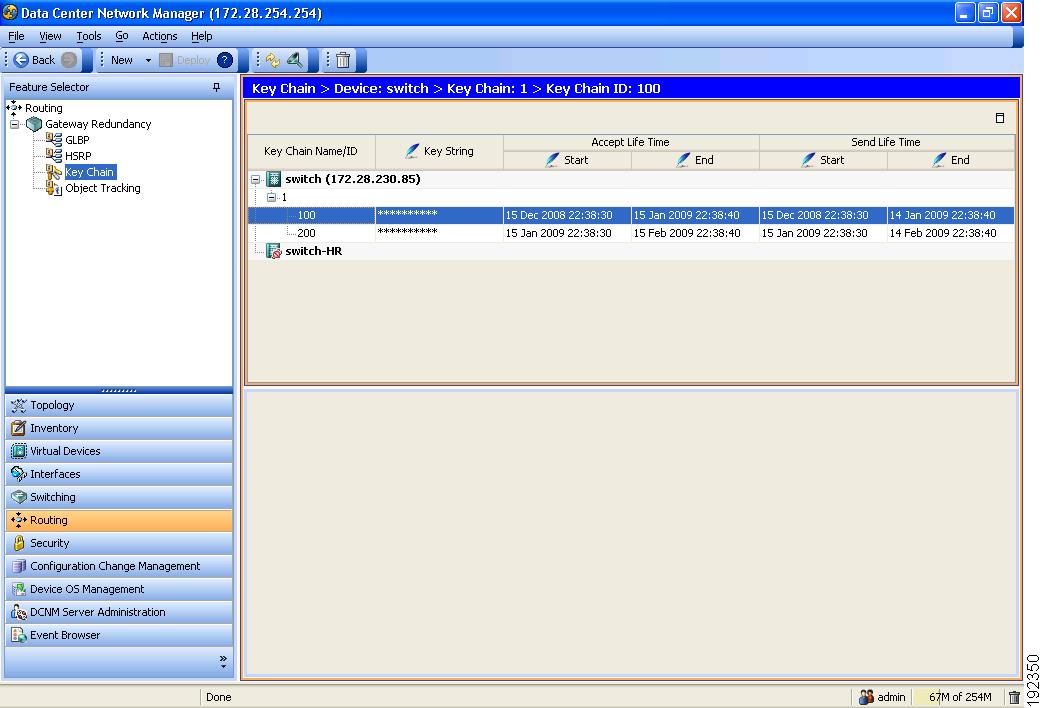 Cisco Dcnm Security Configuration Guide Release 41 Configuring Keychain Management Support