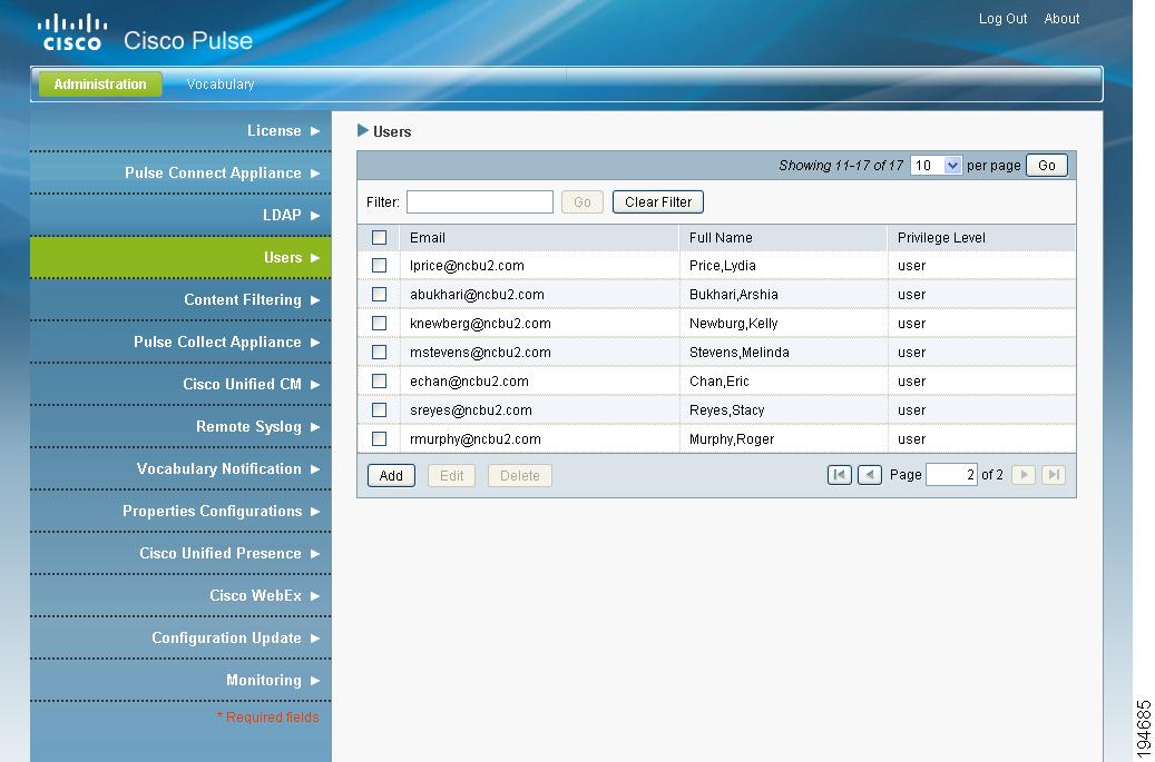 Configuring and Maintaining Cisco Pulse - Cisco