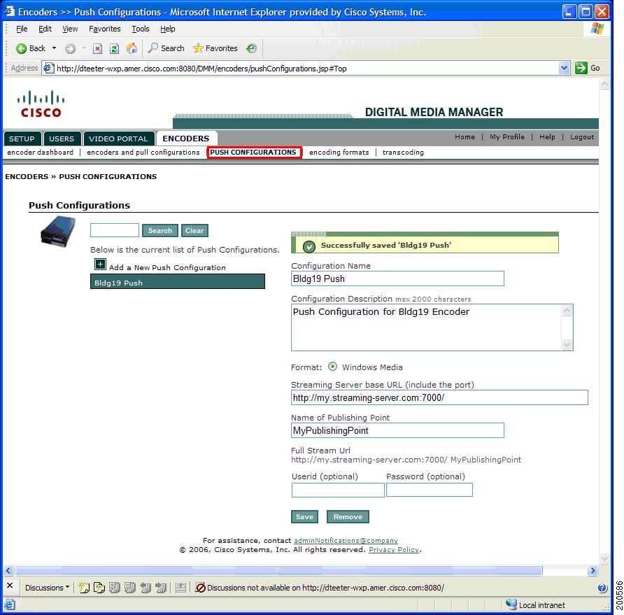 Cisco Digital Media Manager User Guide (version 3.5) - Setting Up the ...