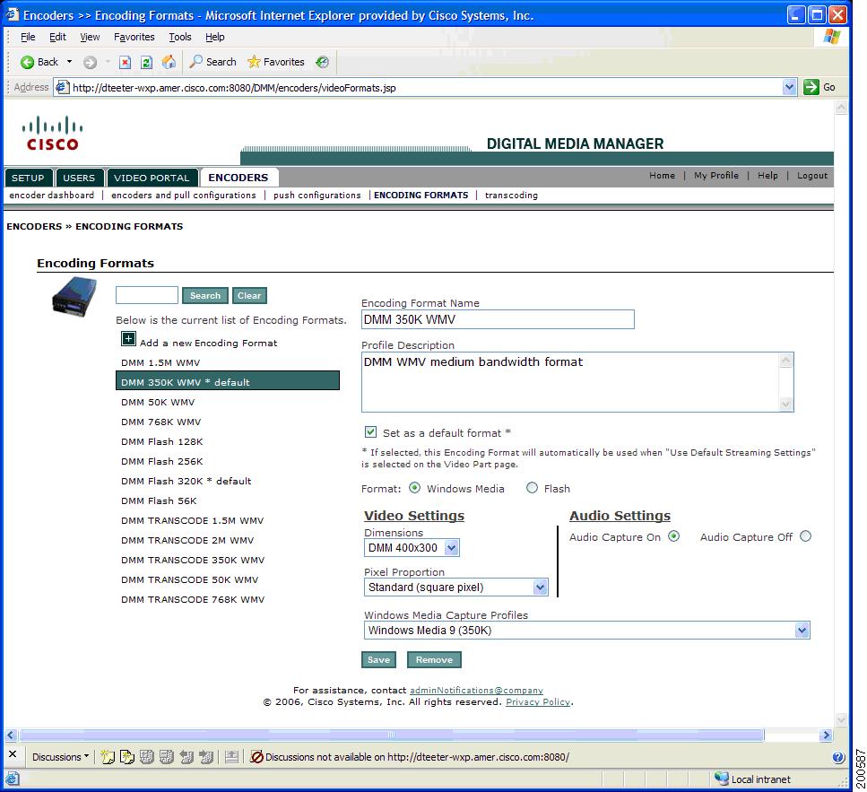 Cisco Digital Media Manager User Guide (version 3.5) - Setting Up the ...