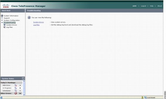 Troubleshooting Cisco TelePresence Manager - Cisco