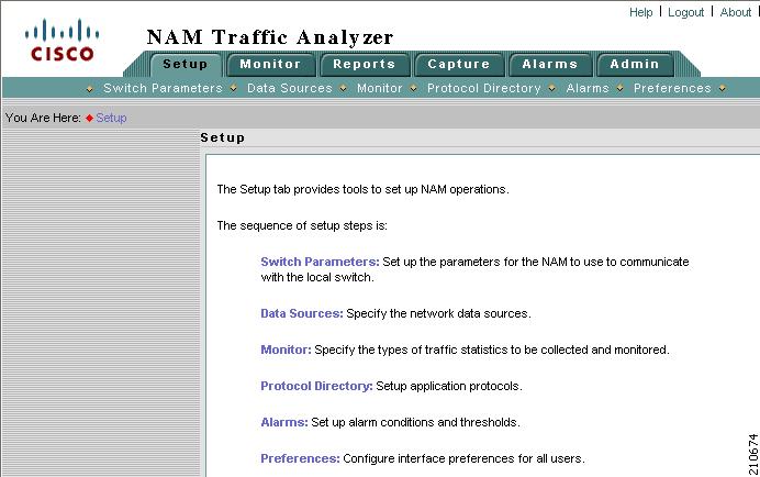 Network Analysis Module Traffic Analyzer Release 3.6 ユーザ ガイド - アプリケーションのセットアップ [Cisco Prime ...
