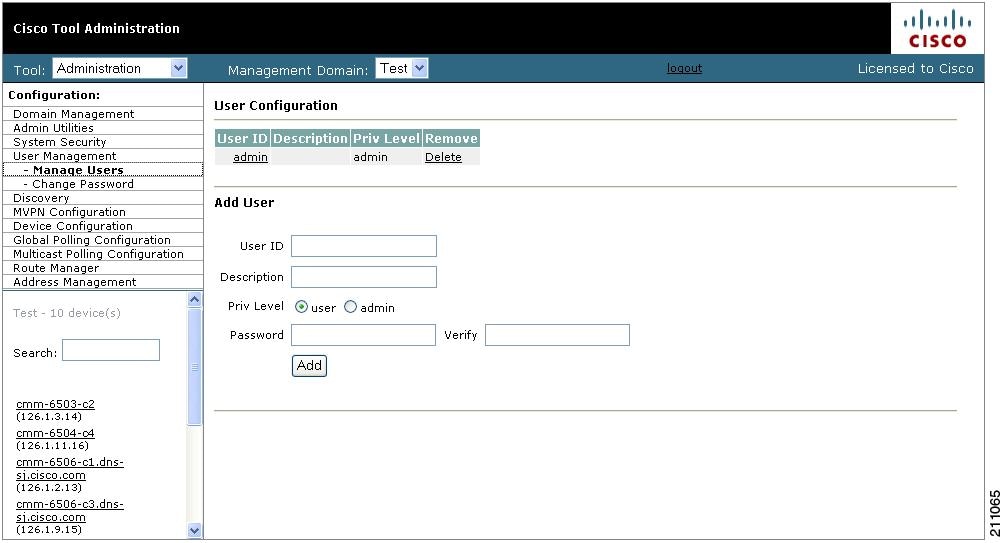 Configuring with the CMM Administration Tool - Cisco