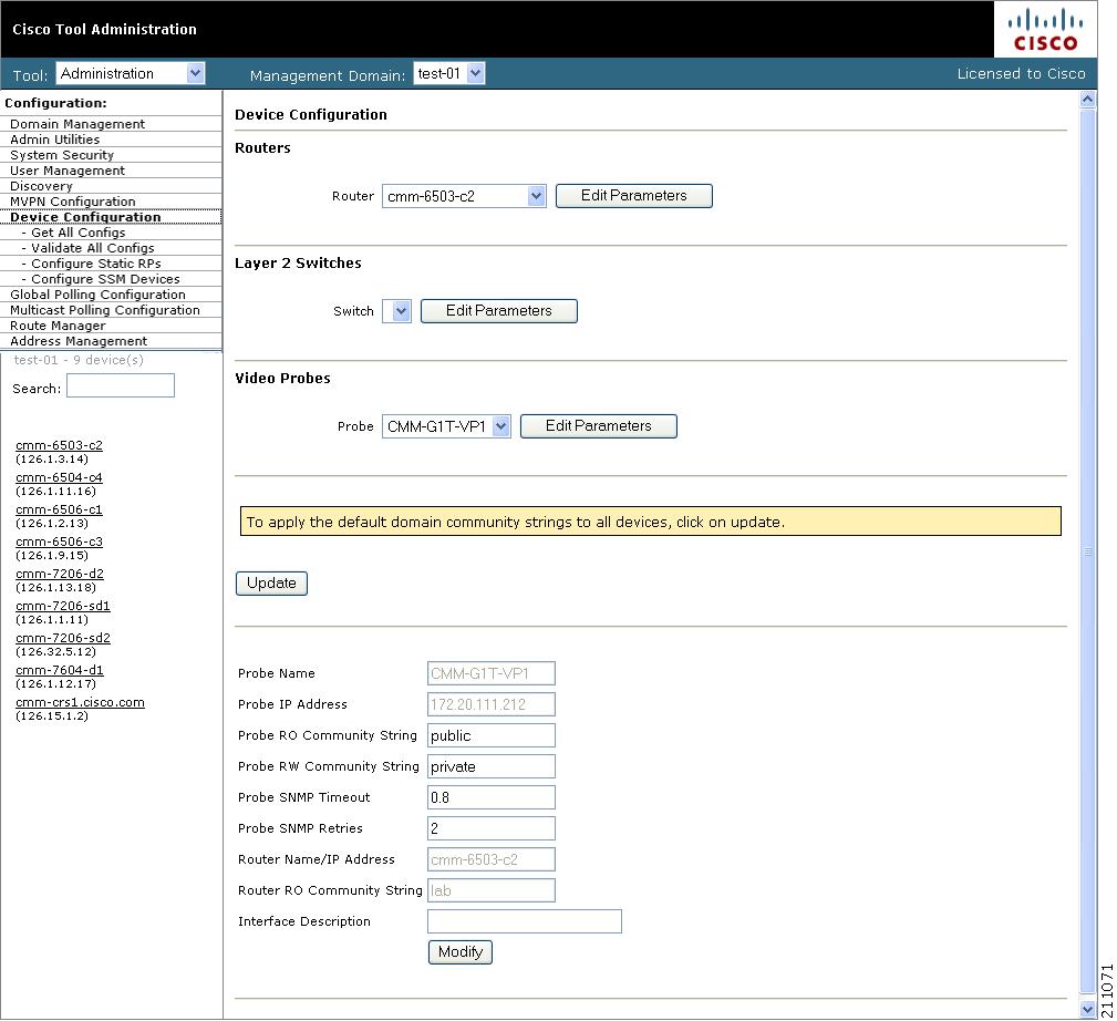 Configuring with the CMM Administration Tool - Cisco