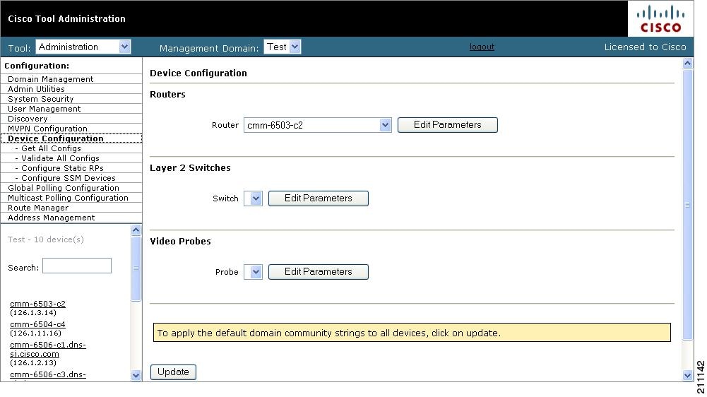 Configuring with the CMM Administration Tool - Cisco