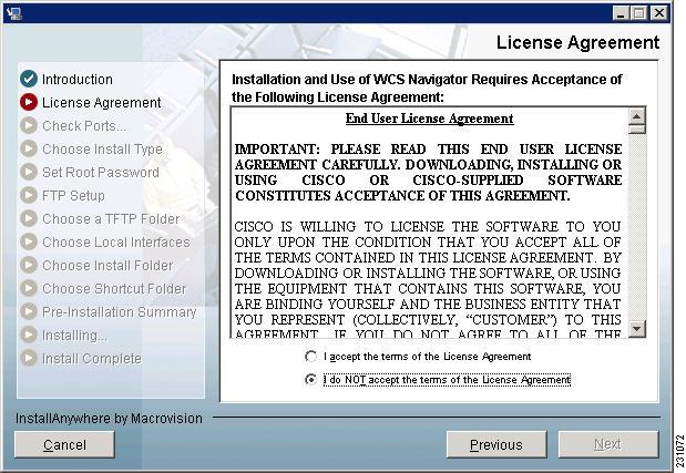 Cisco Wireless Control System Navigator 1.0.83.0 Installation Guide - Cisco