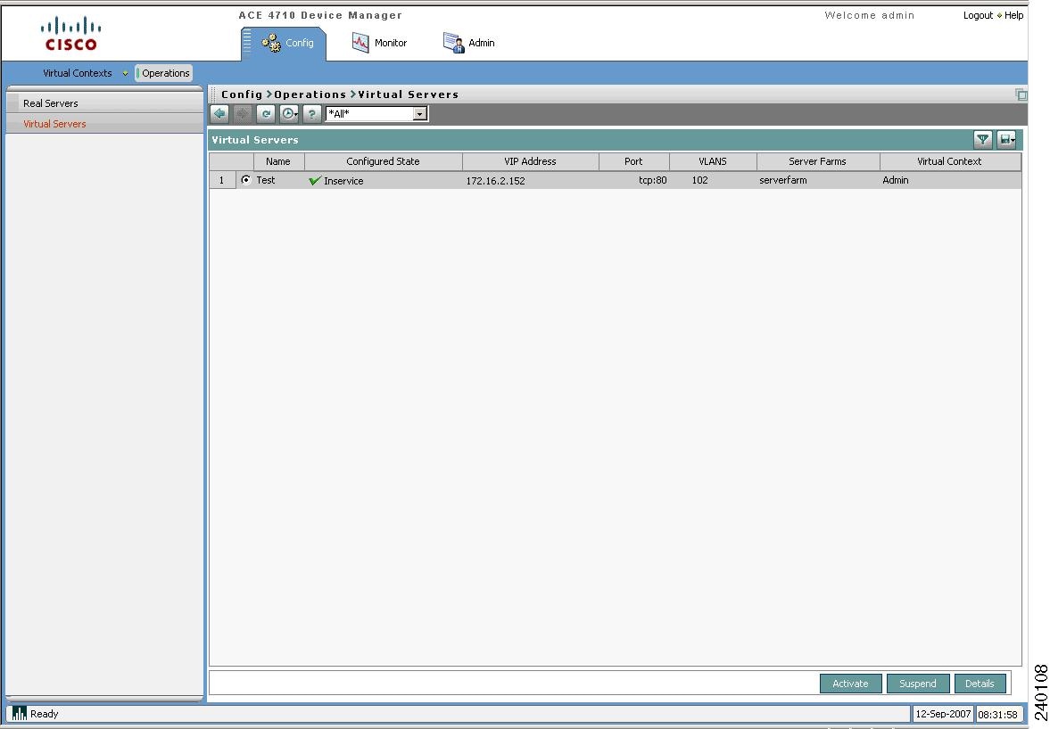 Device Manager GUI Quick Configuration Note vA1(7), Cisco ACE 4700 ...