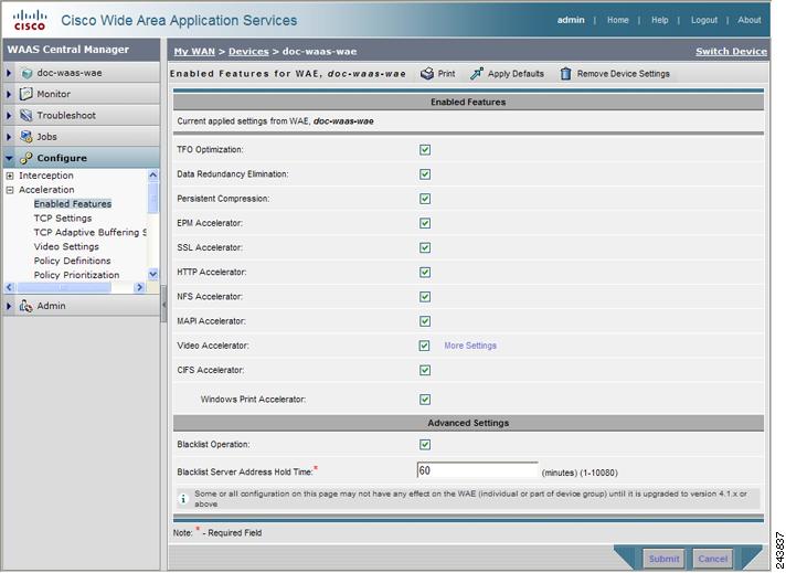 Cisco Wide Area Application Services Configuration Guide (Software Version 4.1.3) - Configuring ...
