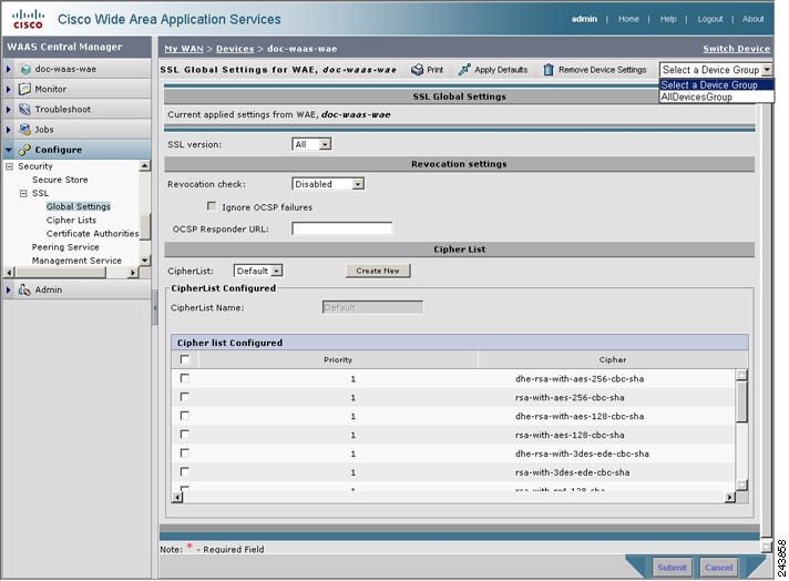 Cisco Wide Area Application Services Configuration Guide (Software Version 4.1.3) - Configuring ...
