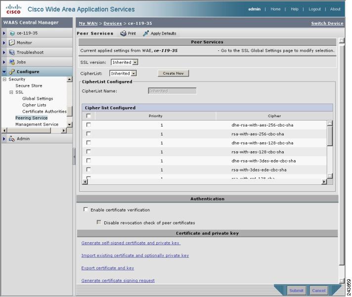 Cisco Wide Area Application Services Configuration Guide (Software Version 4.1.3) - Configuring ...
