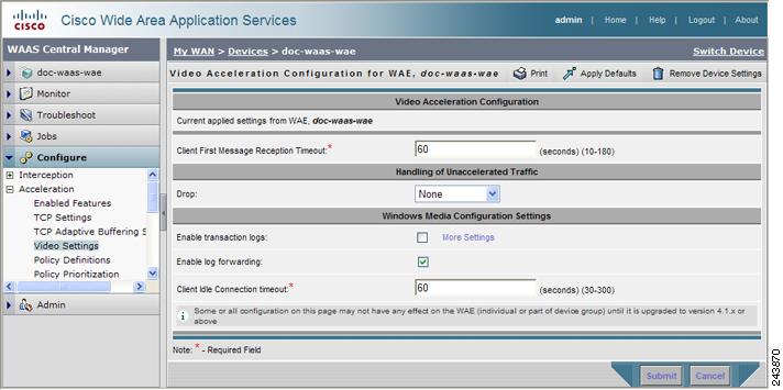Cisco Wide Area Application Services Configuration Guide (Software Version 4.1.3) - Configuring ...