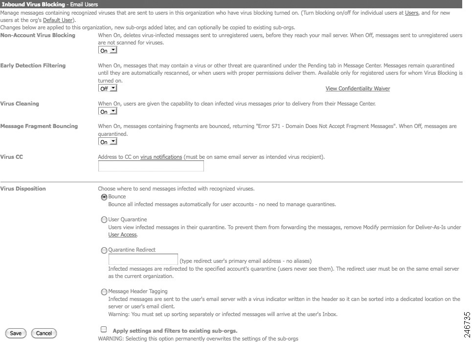 Global Inbound Account Settings and Recommendations (ORG) - Cisco