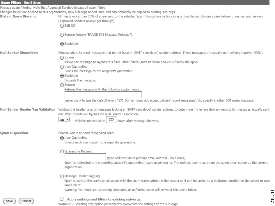 Global Inbound Account Settings and Recommendations (ORG) - Cisco