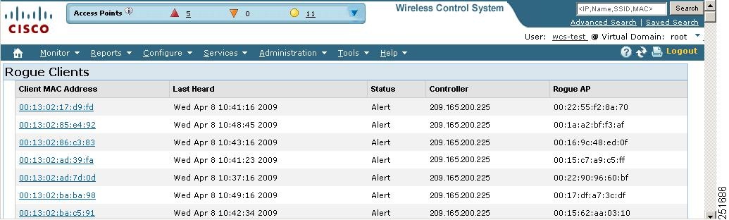 Cisco Wireless Control System Configuration Guide, Release 7.0 - Chapter 16: Alarms and Events ...