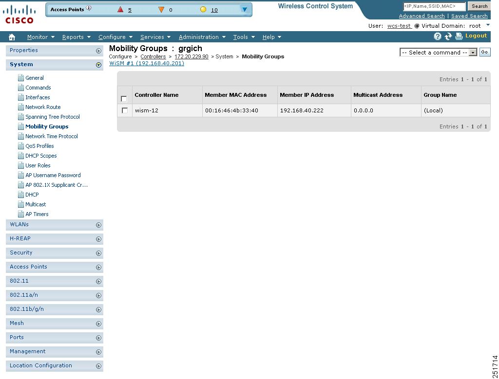 Cisco Wireless Control System Configuration Guide Release 70