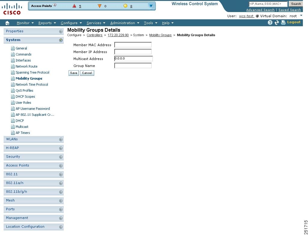 Cisco Wireless Control System Configuration Guide Release 70
