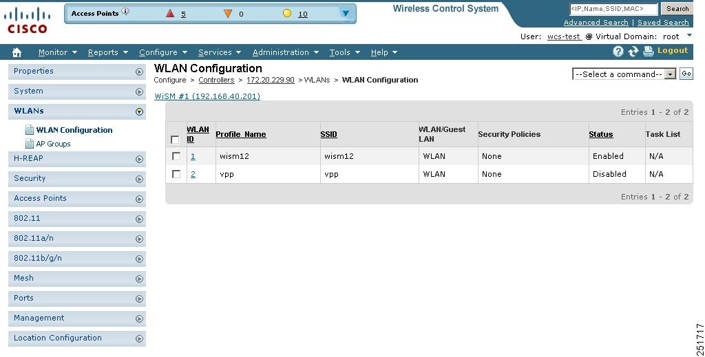 Cisco Wireless Control System Configuration Guide Release 70