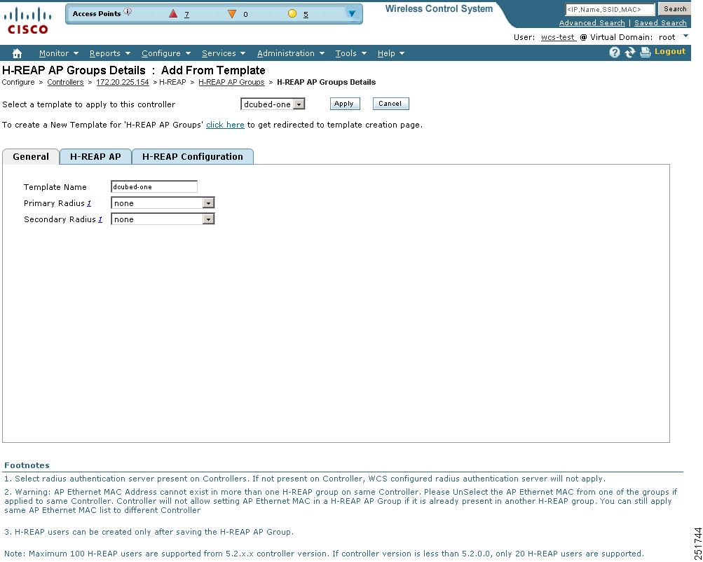 Cisco Wireless Control System Configuration Guide Release 70