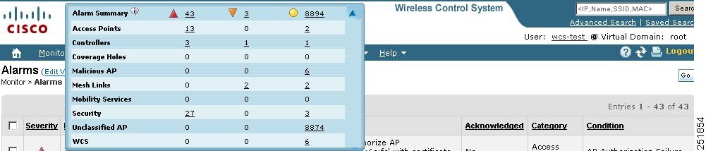 Cisco Wireless Control System Configuration Guide, Release 7.0 - Chapter 16: Alarms and Events ...