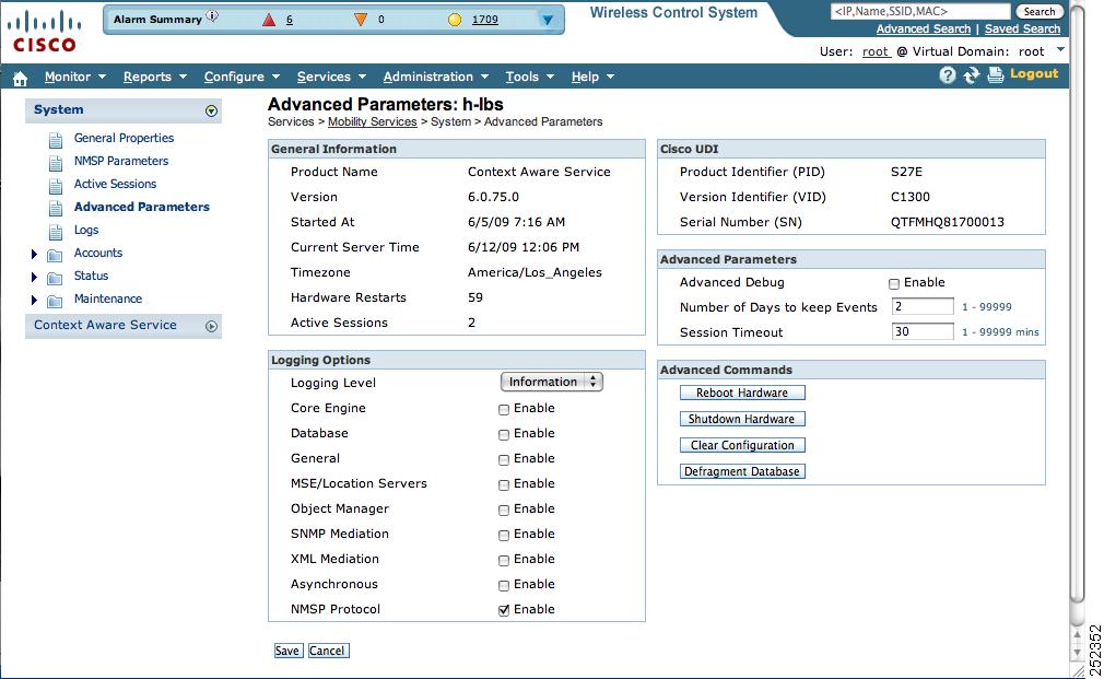 Cisco Location Appliance Configuration Guide, Release 6.0 - Editing Location Server Properties ...