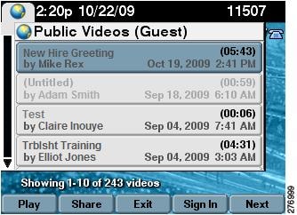 Cisco TelePresence System User Guide (CTS 1.9) - Creating and Viewing ...