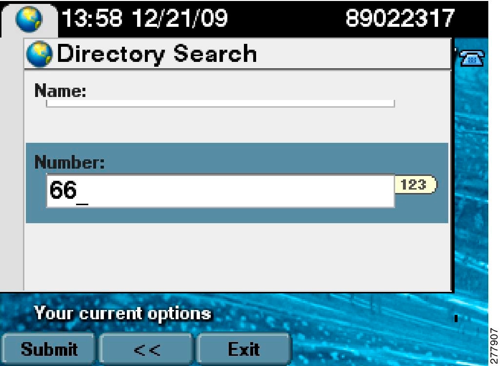 Directory Screen - Cisco