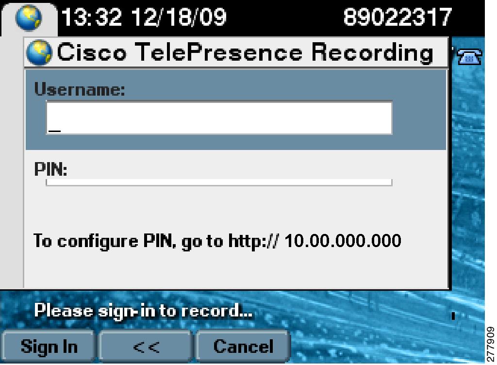 Recording Screen - Cisco