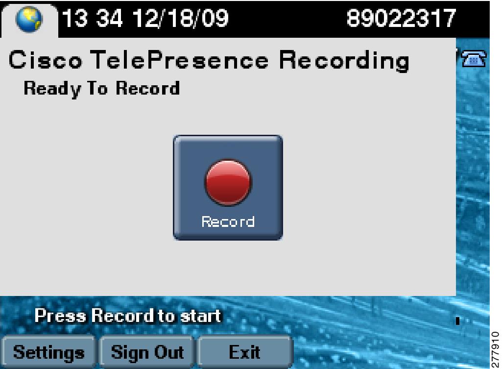 Recording Screen - Cisco