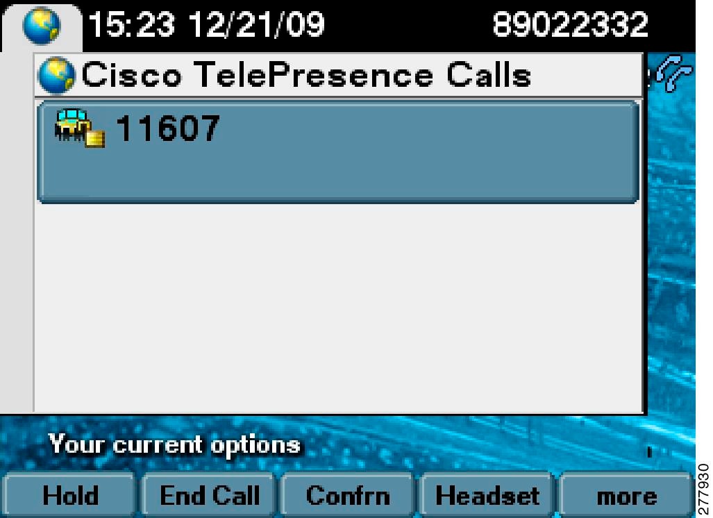 Calls Screen - Cisco