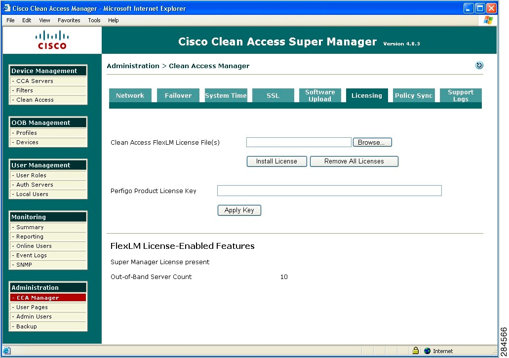 Cisco NAC Appliance - Clean Access Manager Configuration Guide, Release ...