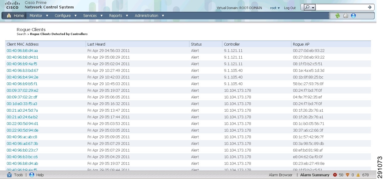 Cisco Prime Network Control System Configuration Guide, Release 1.1 - Chapter 5: Monitoring ...