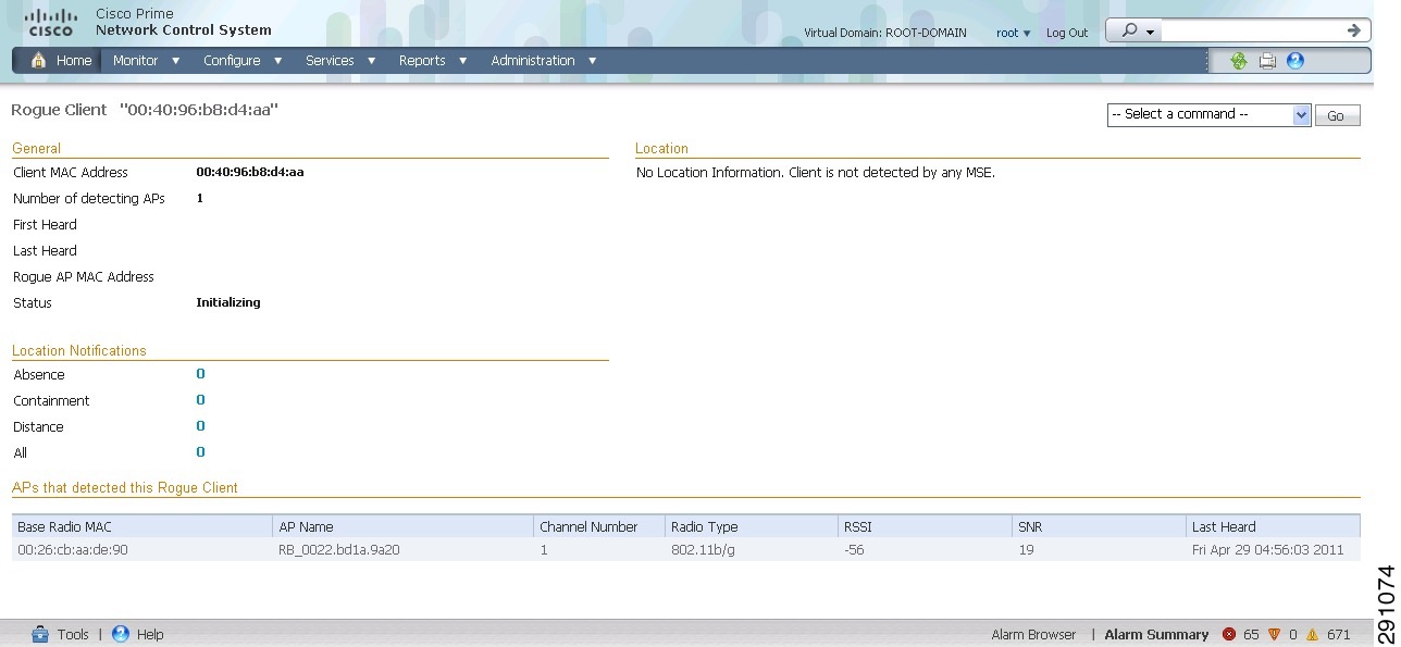 Cisco Prime Network Control System Configuration Guide, Release 1.1 - Chapter 5: Monitoring ...