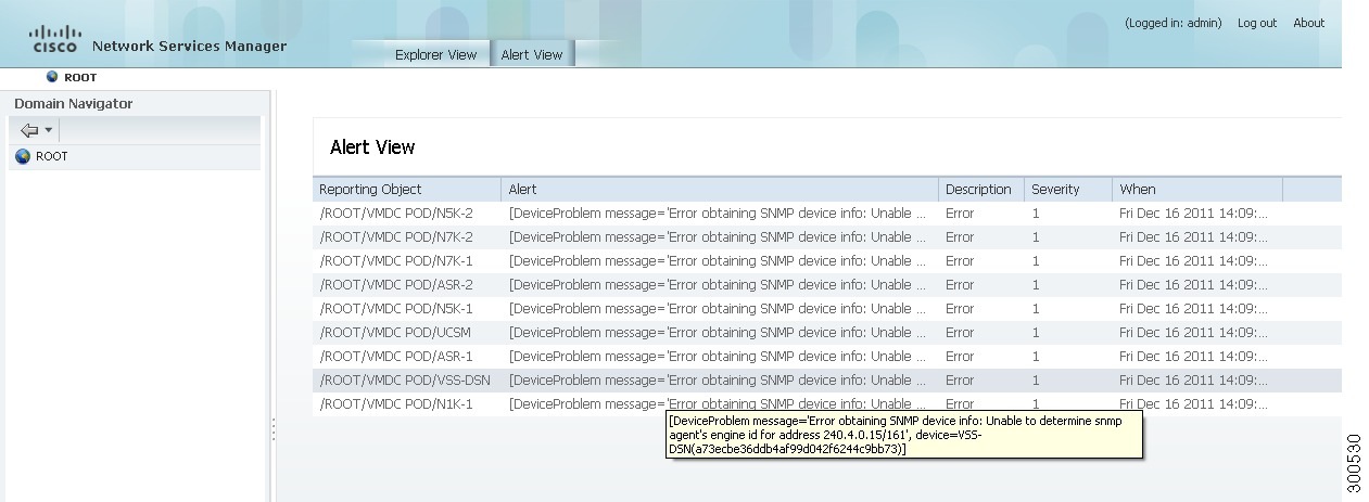 Cisco Network Services Manager User Guide, 5.0 - Using the Network ...