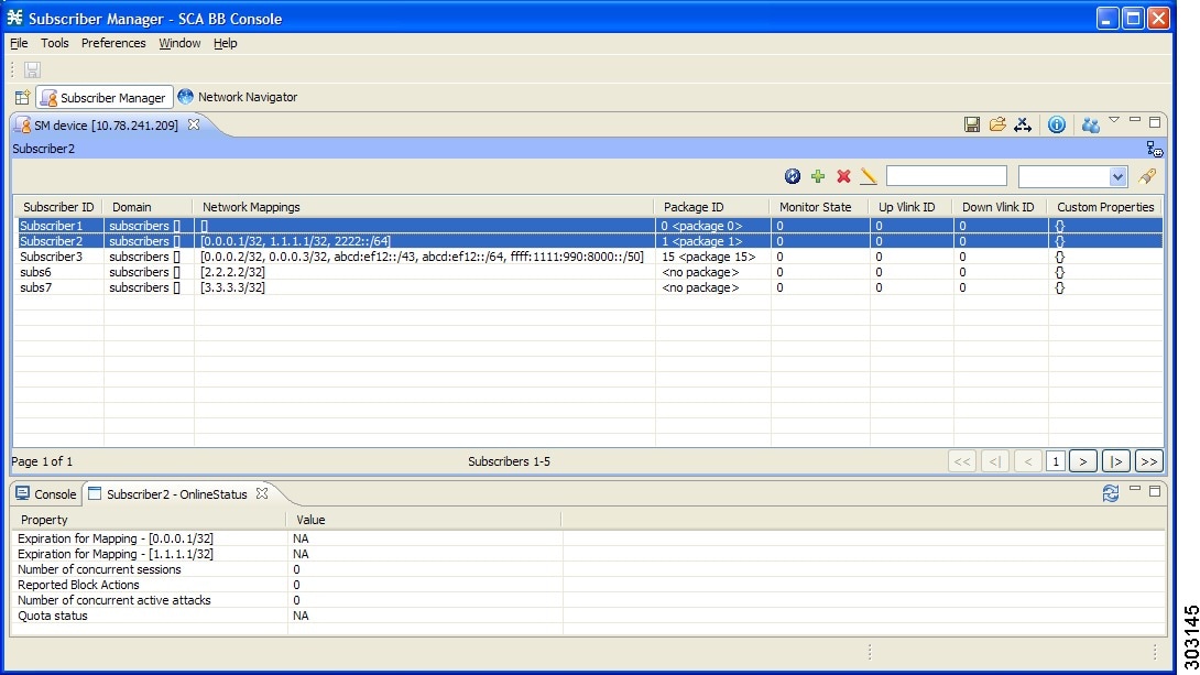 Cisco Service Control Application for Broadband User Guide, Release 3.8.x - Using the Subscriber ...