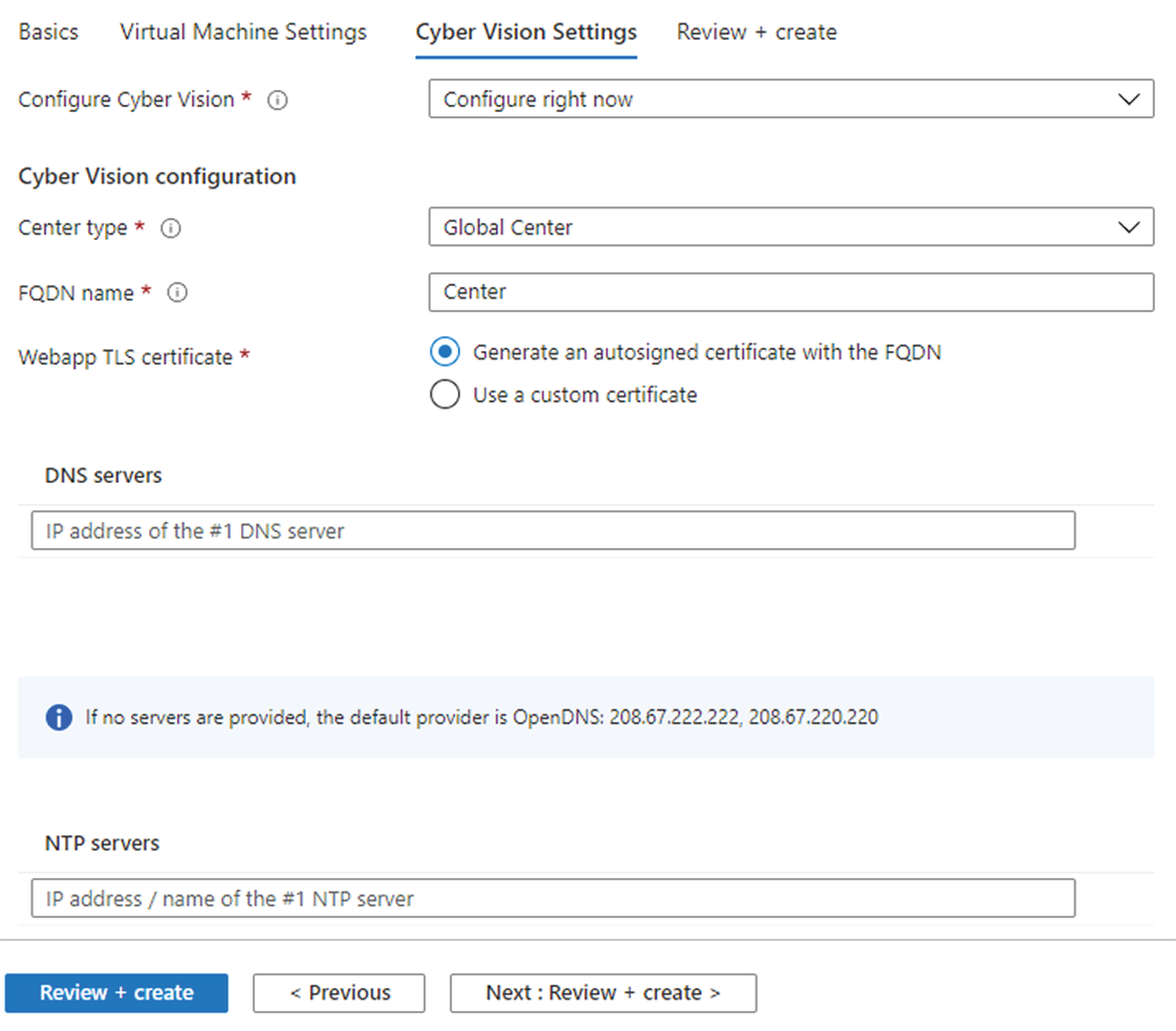 Cisco Cyber Vision for Azure Cloud Installation Guide, Release 4.1.2 - Deploy the Cisco Cyber ...