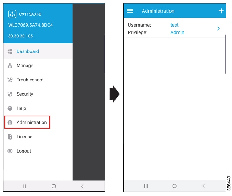 User Guide for Cisco Catalyst Wireless Mobile Application - Managing the Wi-Fi Network [Cisco ...