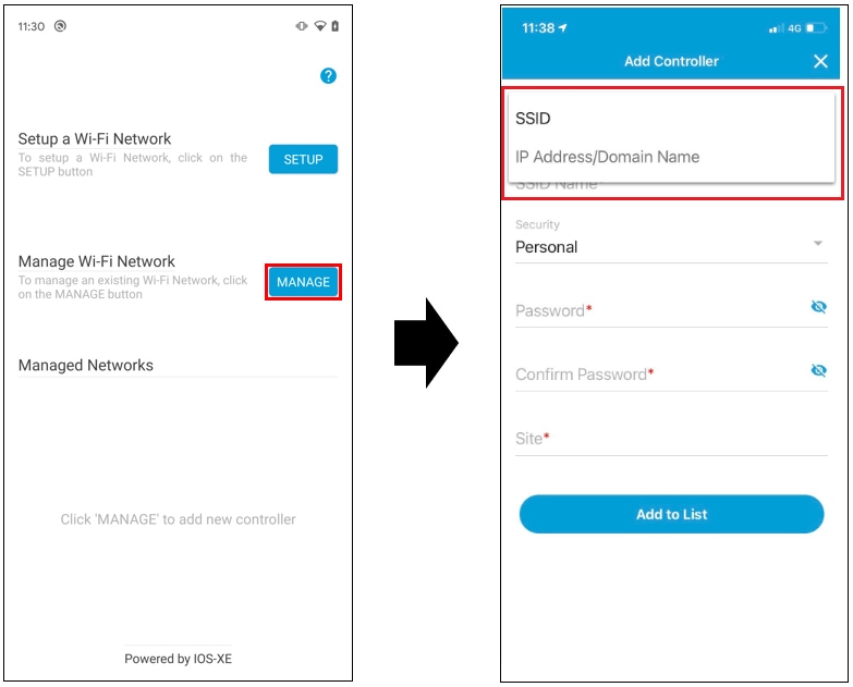 User Guide for Cisco Catalyst Wireless Mobile Application - Managing the Wi-Fi Network [Cisco ...