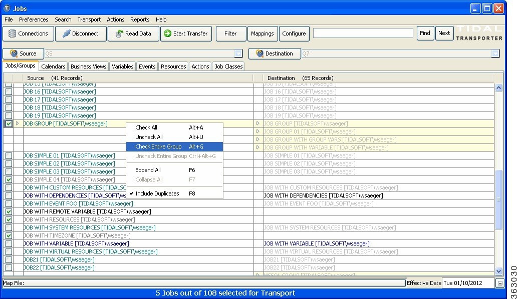 Cisco Tidal Enterprise Scheduler 62 Transporter User Guide Loading Data Objects Cisco
