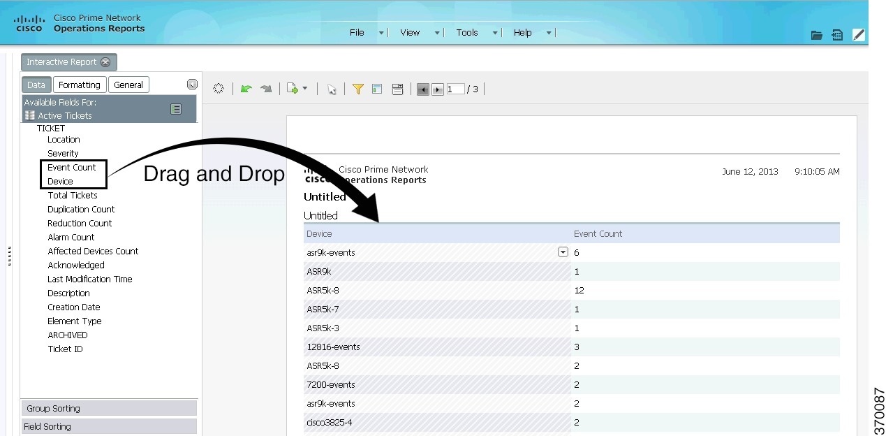Cisco Prime Network Operations Report User Guide 432 Creating New Interactive Reports