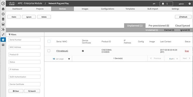 Configuration Guide for Cisco Network Plug and Play on Cisco APIC-EM ...