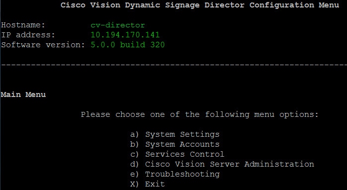 Cisco Vision Administration Guide: Dynamic Signage Director, 6.0 ...