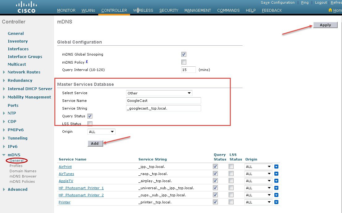 CUWN Release 8.2 mDNS Gateway with Chromecast Support Feature ...