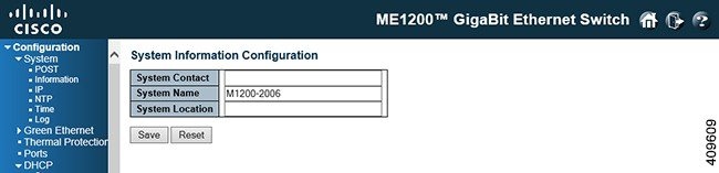 Cisco ME 1200 Series Carrier Ethernet Access Device Web Interface User ...