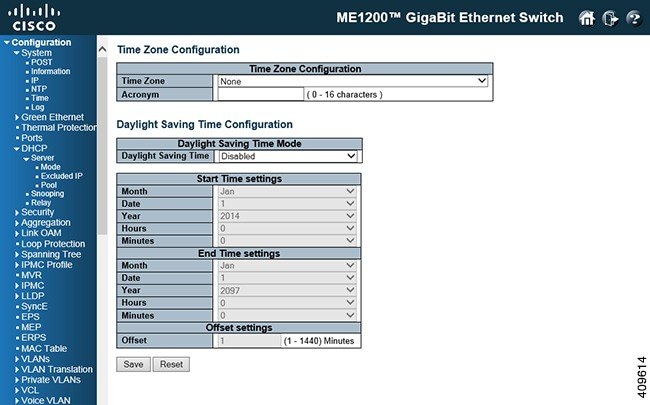 Cisco ME 1200 Series Carrier Ethernet Access Device Web Interface User ...